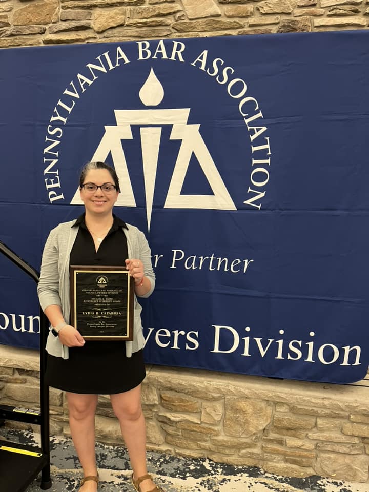 Lydia Horan Caparosa honored with Pennsylvania Bar Association’s ...